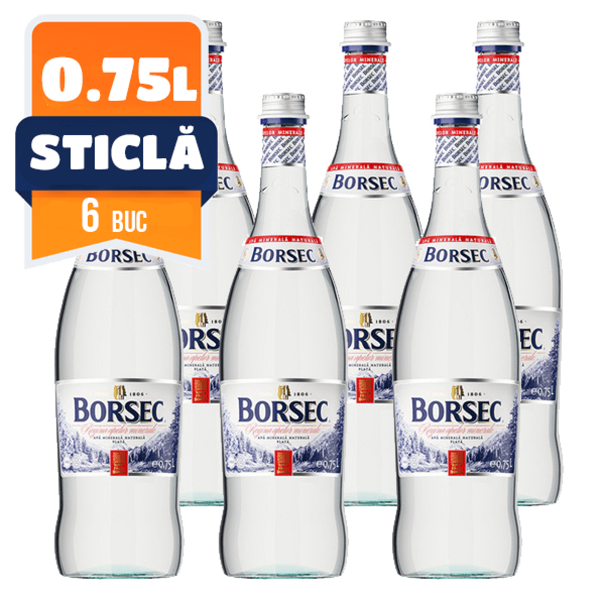 Borsec sticla 0.75 L 6 buc/bax - 5541