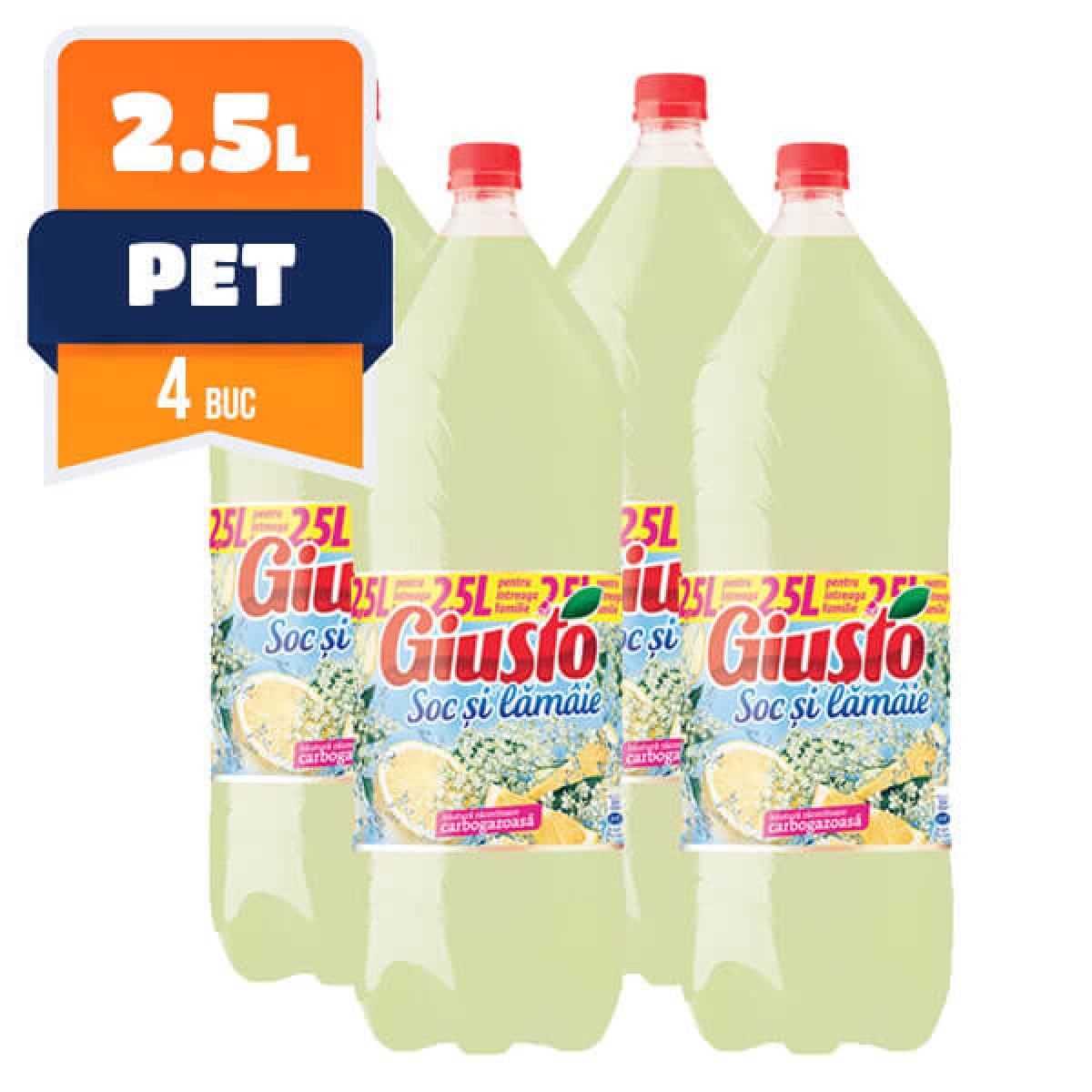 Giusto Drink Soc Lamaie PET 2.5 L 4 buc/bax - 6400